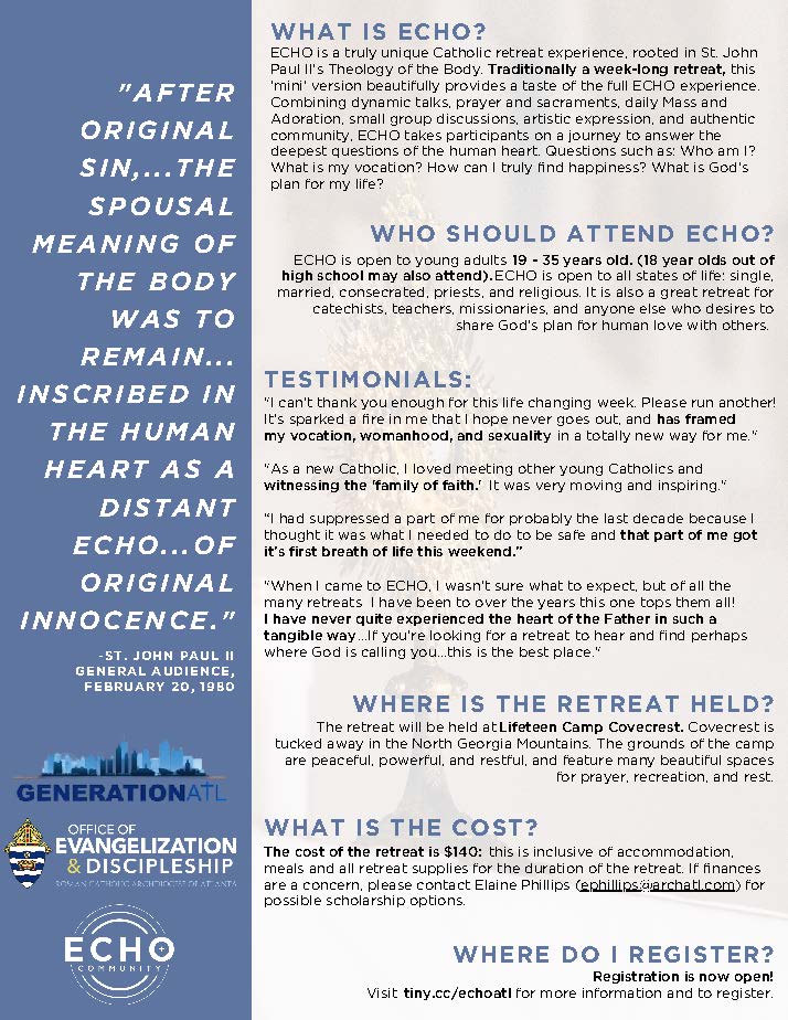 ECHO Retreat - Generation ATLANTA